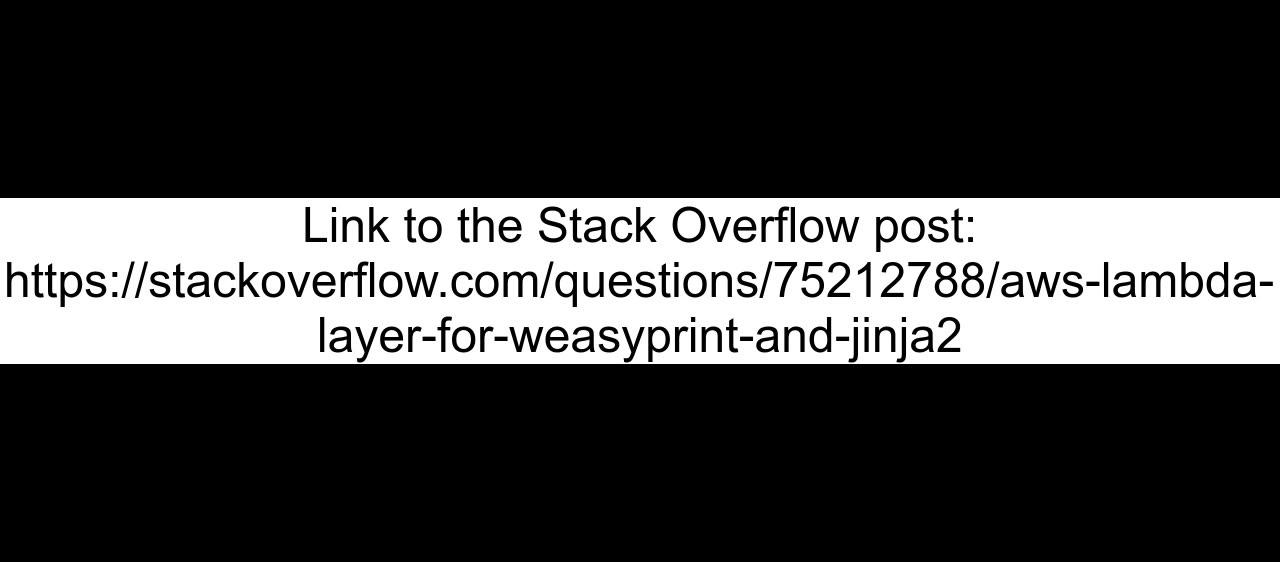 Aws Lambda Layer For Weasyprint And Jinja2 One News Page Video
