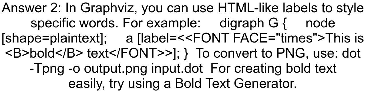 Graphviz Bold Font Attribute One News Page Video 