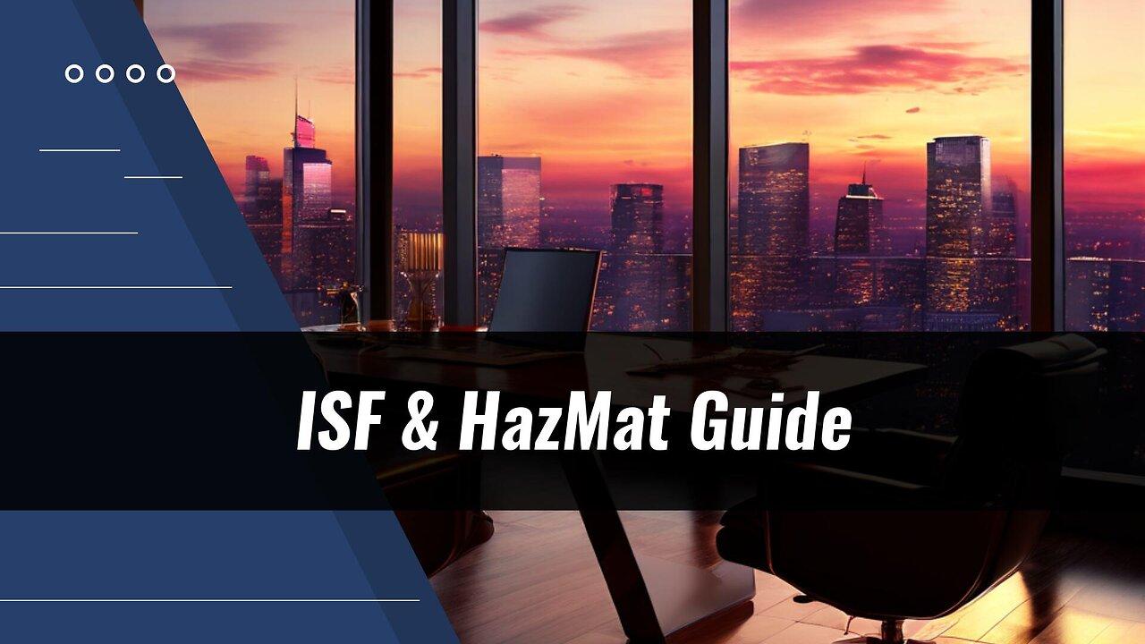 How ISF Ensures Safe Importation of Hazardous - One News Page VIDEO