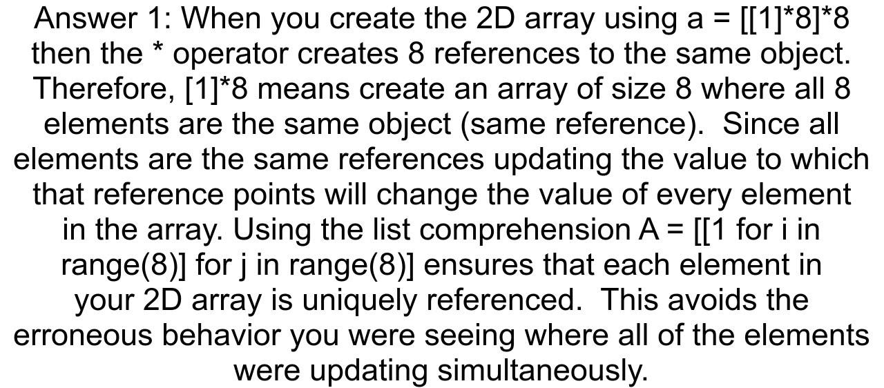 Element array quotmultiplicationquot vs list - One News Page VIDEO