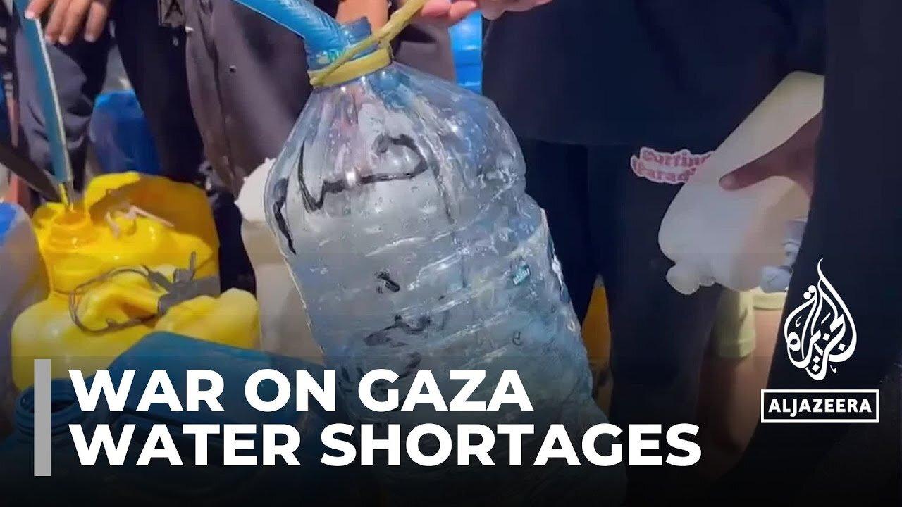 Gaza water shortages: Israeli forces destroy all - One News Page VIDEO
