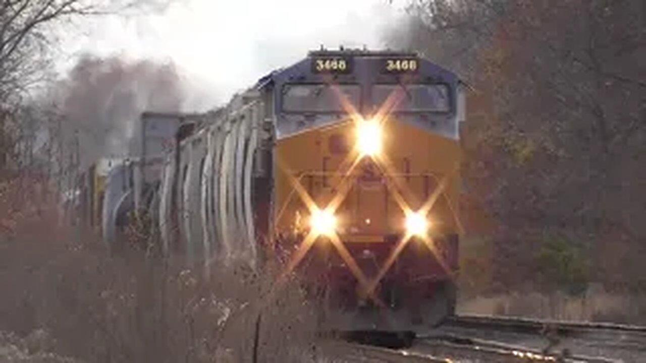 CSX M370 Manifest Mixed Freight Train from - One News Page VIDEO