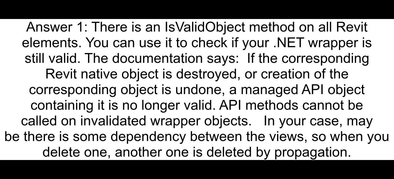 Revit API Invalid Object - One News Page VIDEO Revit API Invalid Object - One News Page VIDEO
