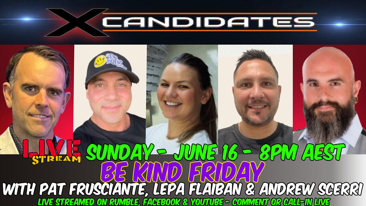 Be Kind Friday - With Pat Frusciante, Andrew - One News Page VIDEO