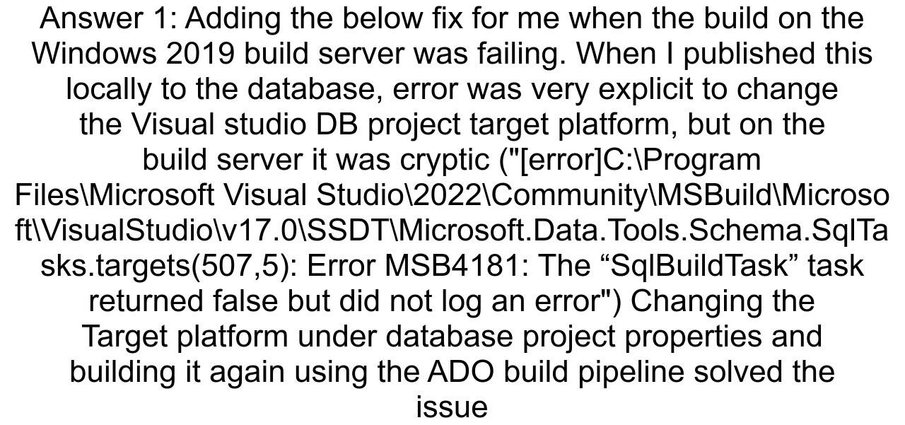 SQL CICD issue on azure devops classic editor - One News Page VIDEO