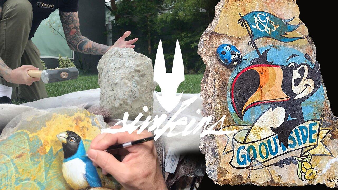 Greg "Craola" Simkins paints a Broken - One News Page VIDEO