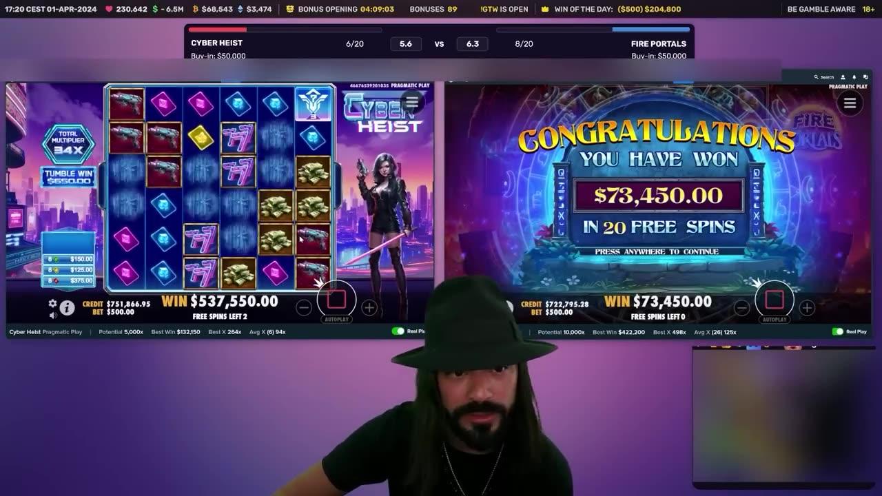 BIGGEST STREAMERS WINS ON SLOTS ROSHTEIN, - One News Page VIDEO
