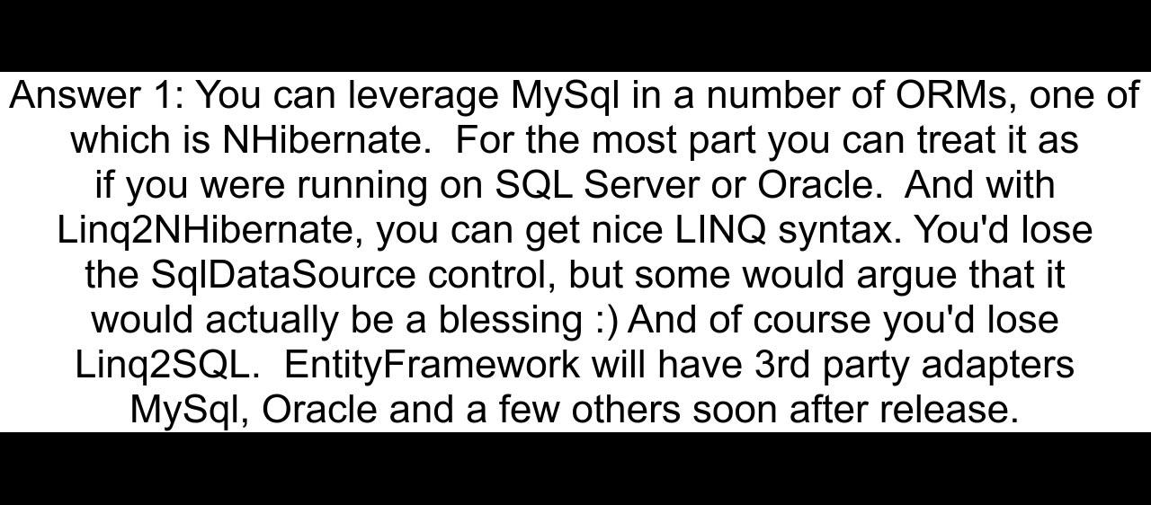 Aspnet 35 Without Microsoft Sql Server What Do One News Page Video 0536