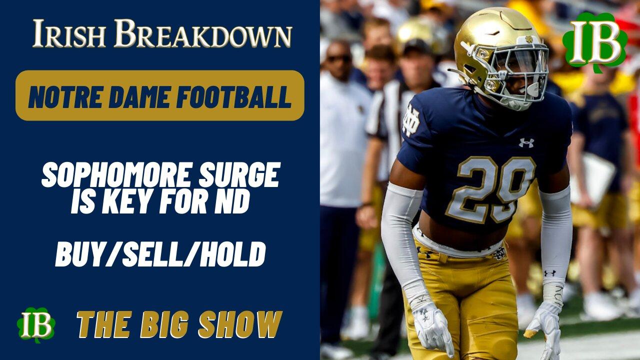 Notre Dame Sophomores Are A Key To Success For - One News Page VIDEO