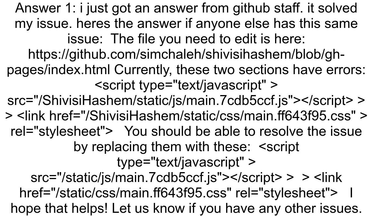 hosting ghpages on custom domain white empty - One News Page VIDEO