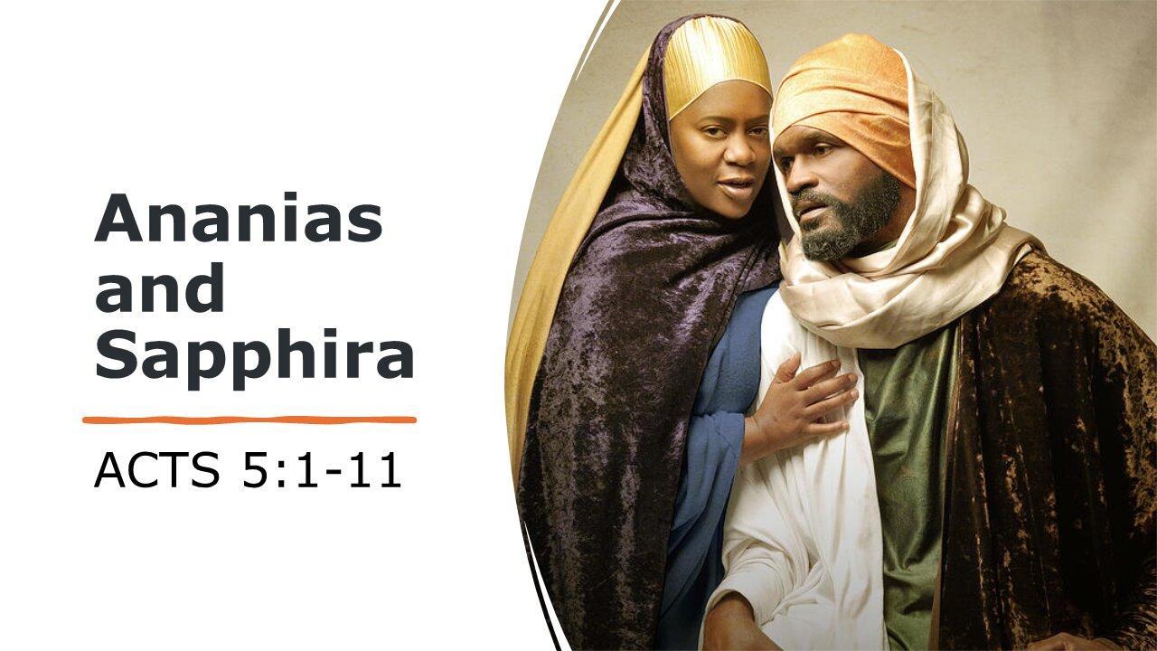 Ananias and Sapphira Acts 5:1-11 (ESV) - One News Page VIDEO