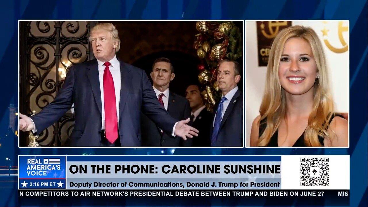 Caroline Sunshine: President Trump Is Looking - One News Page VIDEO