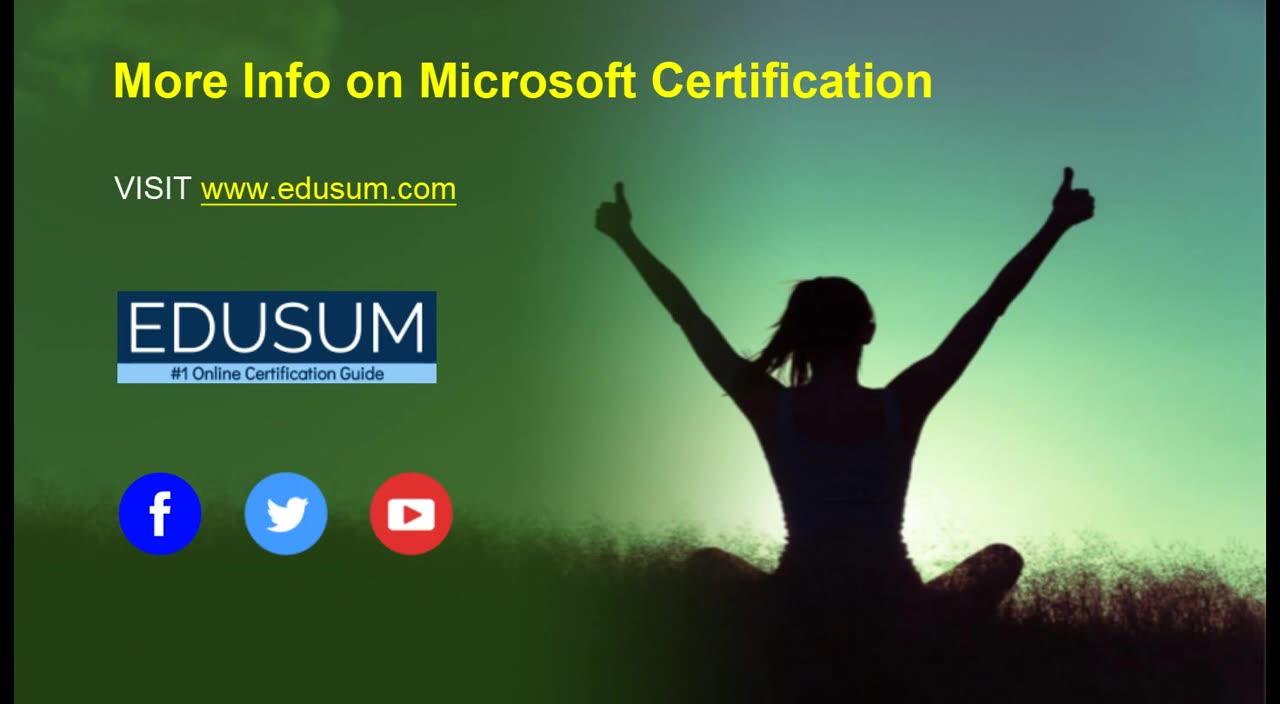 Microsoft MO-400 Certification Exam: Sample - One News Page VIDEO