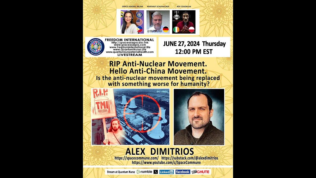 Alex Dimitrios -"RIP Anti-Nuclear Movement. - One News Page VIDEO