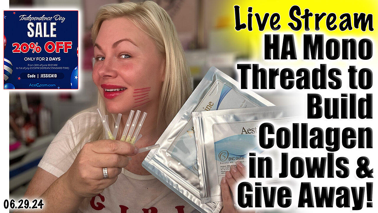 Live HA Mono Threads to Build Collagen in Jowls, - One News Page VIDEO