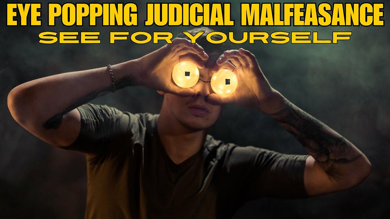 EYE POPPING JUDICIAL MALFEASANCE - WATCH IN - One News Page VIDEO