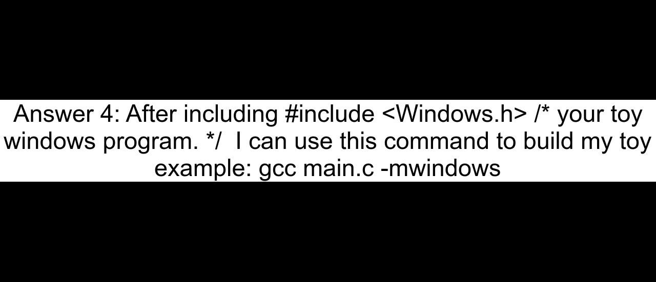 How to use the Windows API in MinGW - One News Page VIDEO