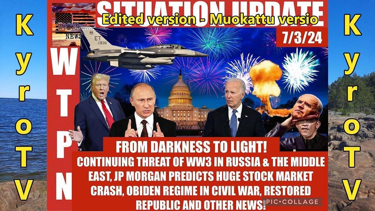 Situation Update - July 3, 2024 (edited version) - One News Page VIDEO