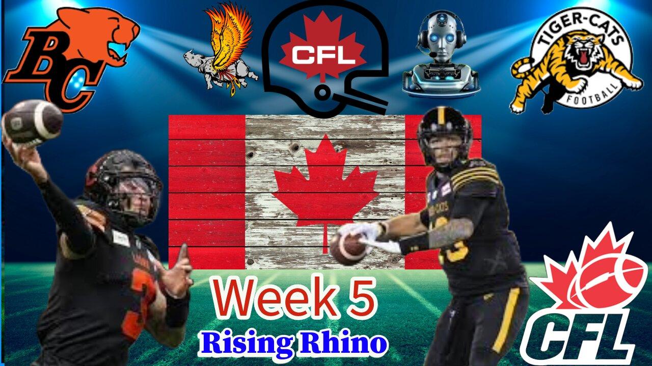 B.C Lions Vs Hamilton Tiger-cats Week 5 Watch - One News Page VIDEO
