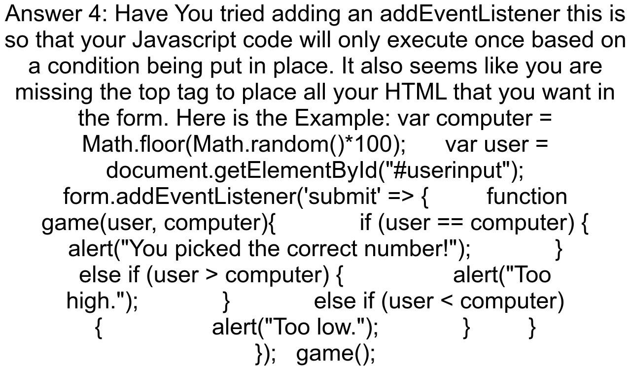 javascript form comparing randomly generated - One News Page VIDEO