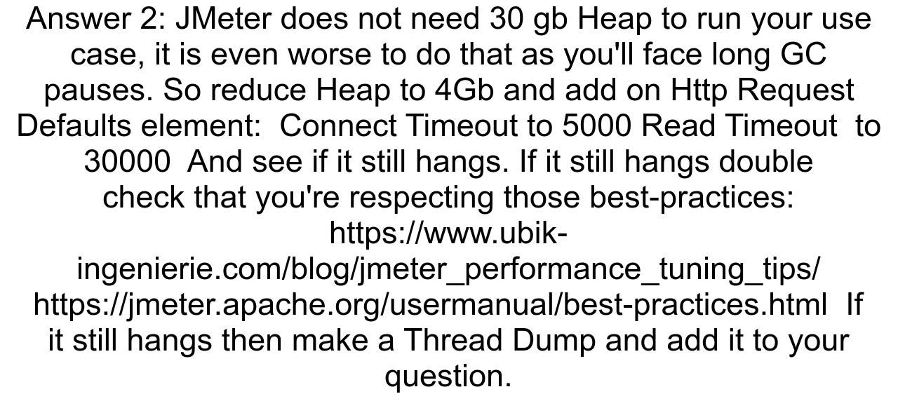 Jmeter hangs even if resources avaliable - One News Page VIDEO