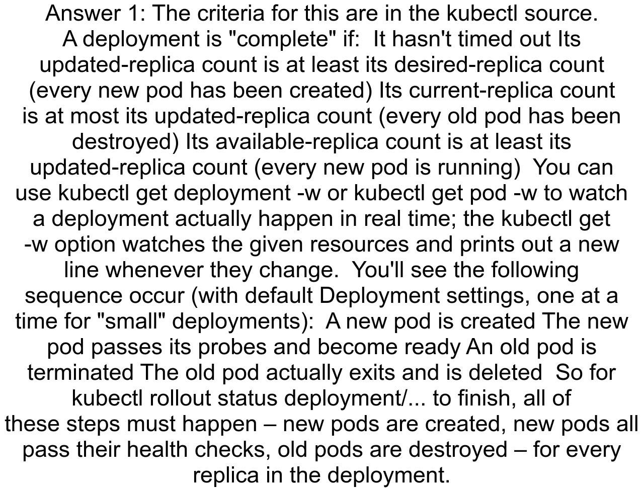 kubectl rollout status When the command - One News Page VIDEO