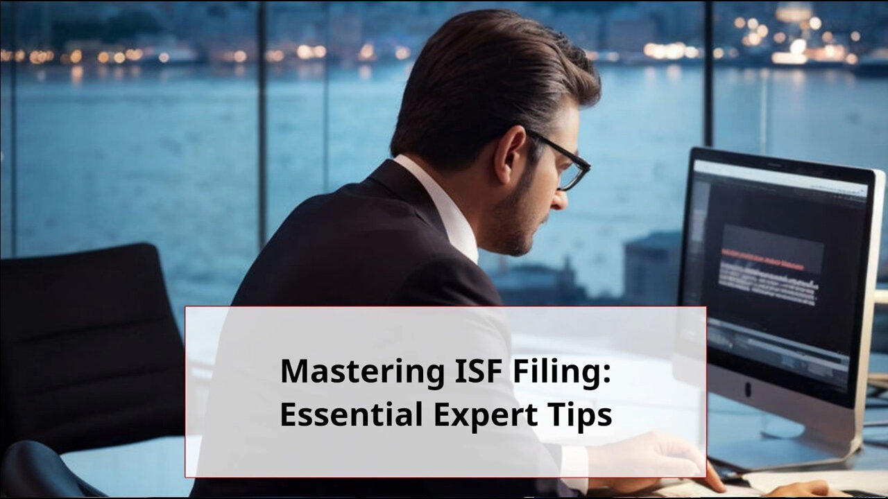 Mastering Importer Security Filing : Key Steps - One News Page VIDEO