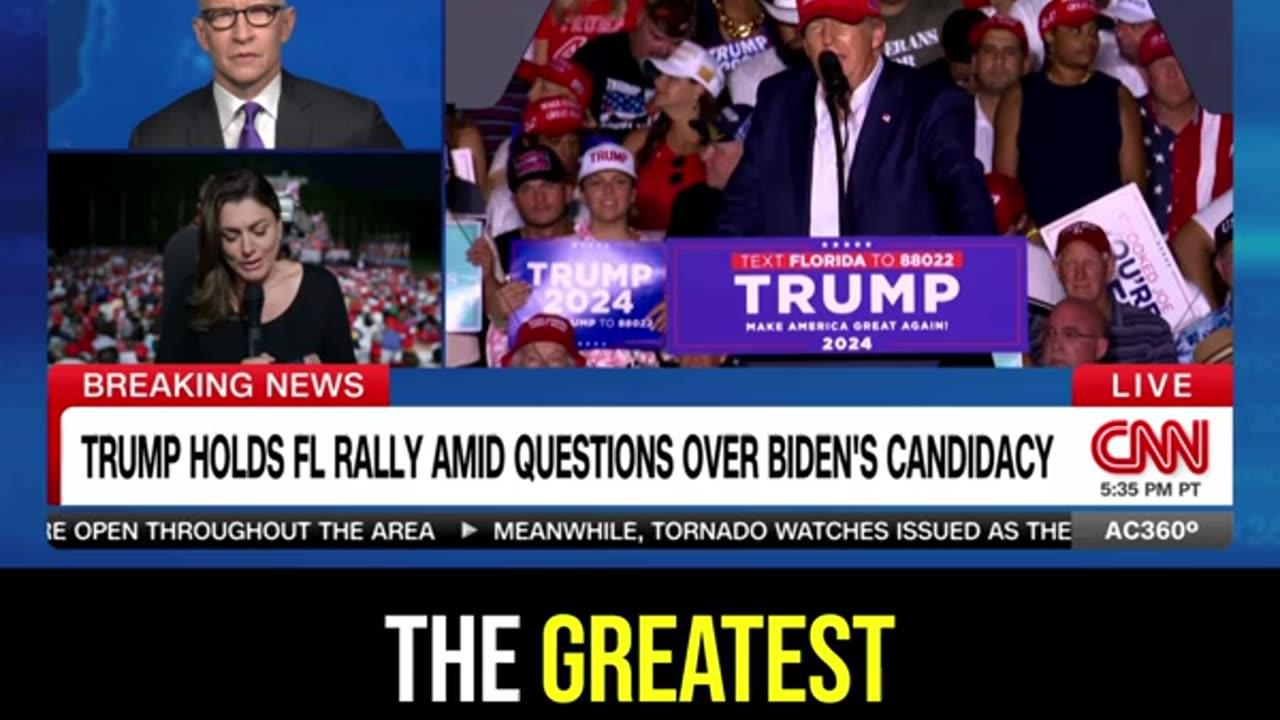 CNN Reads GLORIOUS Trump Quote Live on Air - One News Page VIDEO