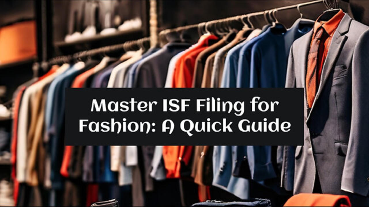 Mastering ISF Filing for Clothing and Apparel: - One News Page VIDEO