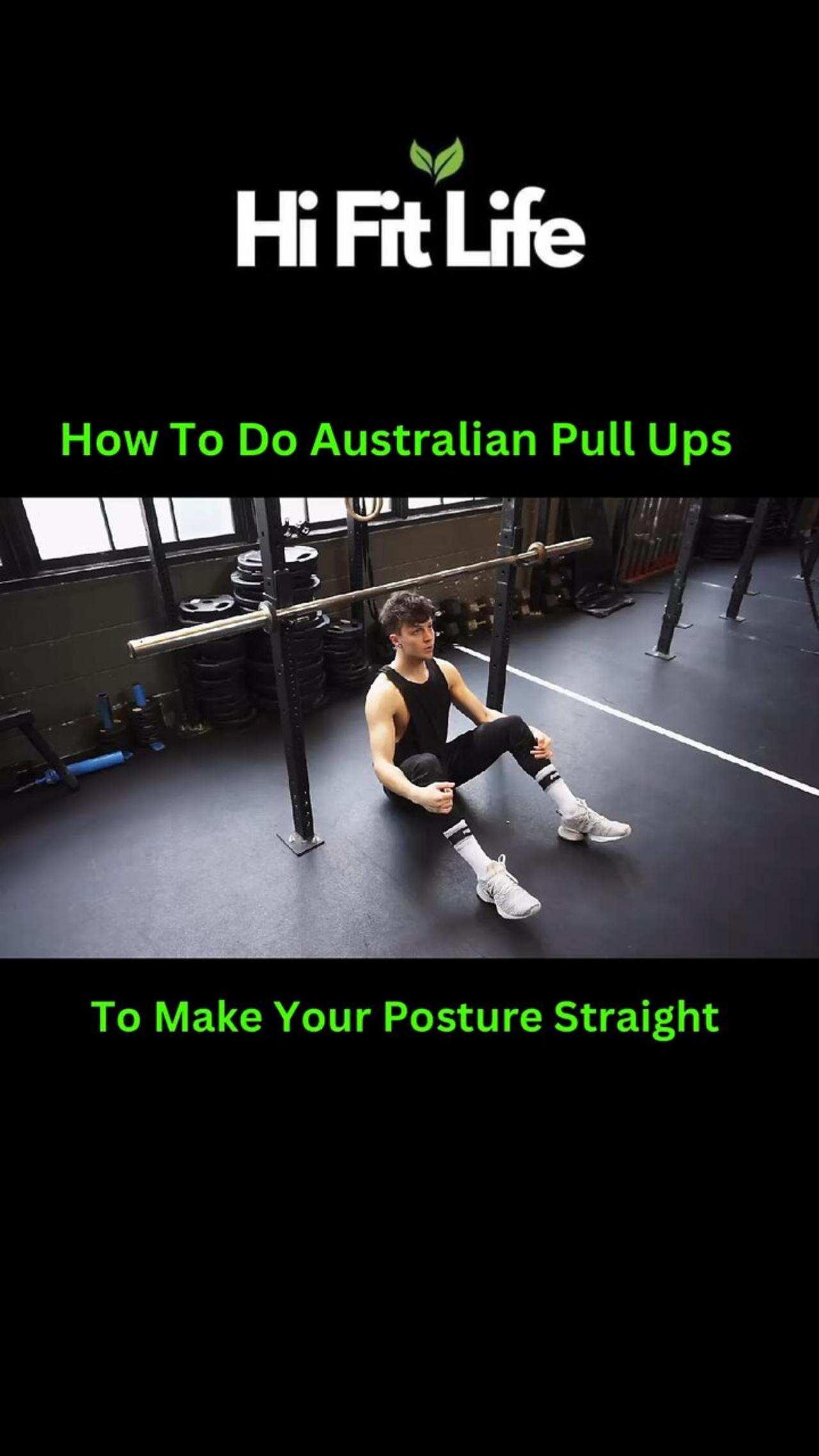 How to do australian pull ups to make your - One News Page VIDEO