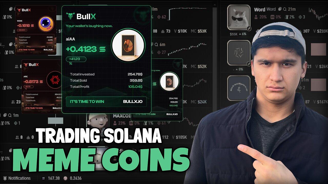 Trading Memecoins on BULLX - LIVE STREAM - One News Page VIDEO