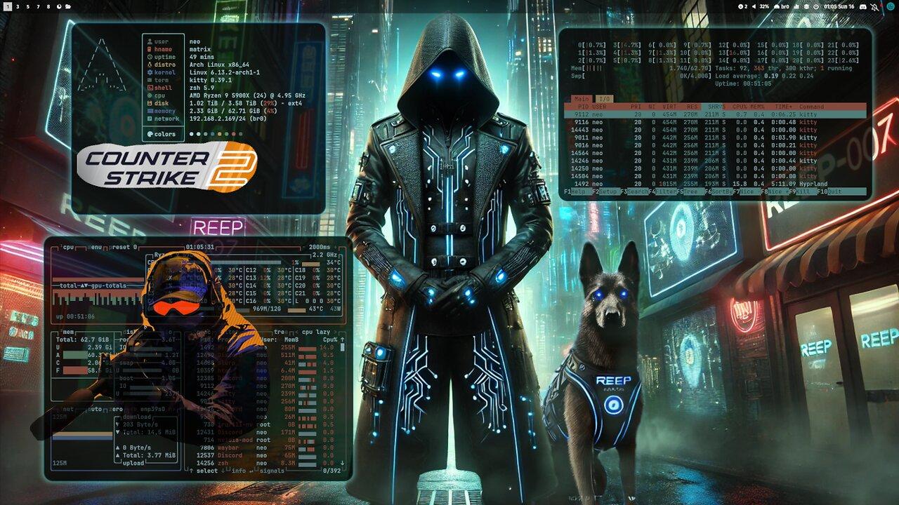 Linux/Hyprland: Gaming CS2 - One News Page VIDEO