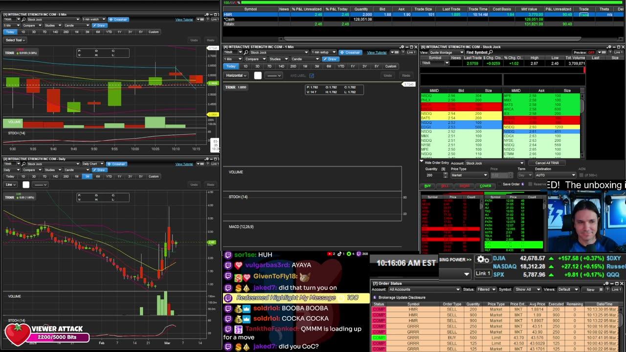 LIVE Day Trading the Stock Market - One News Page VIDEO
