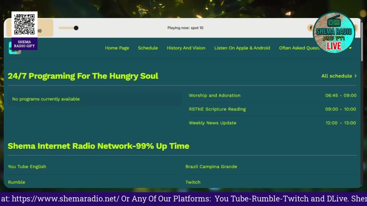 Shema Internet Radio Live Daily Stream - One News Page VIDEO