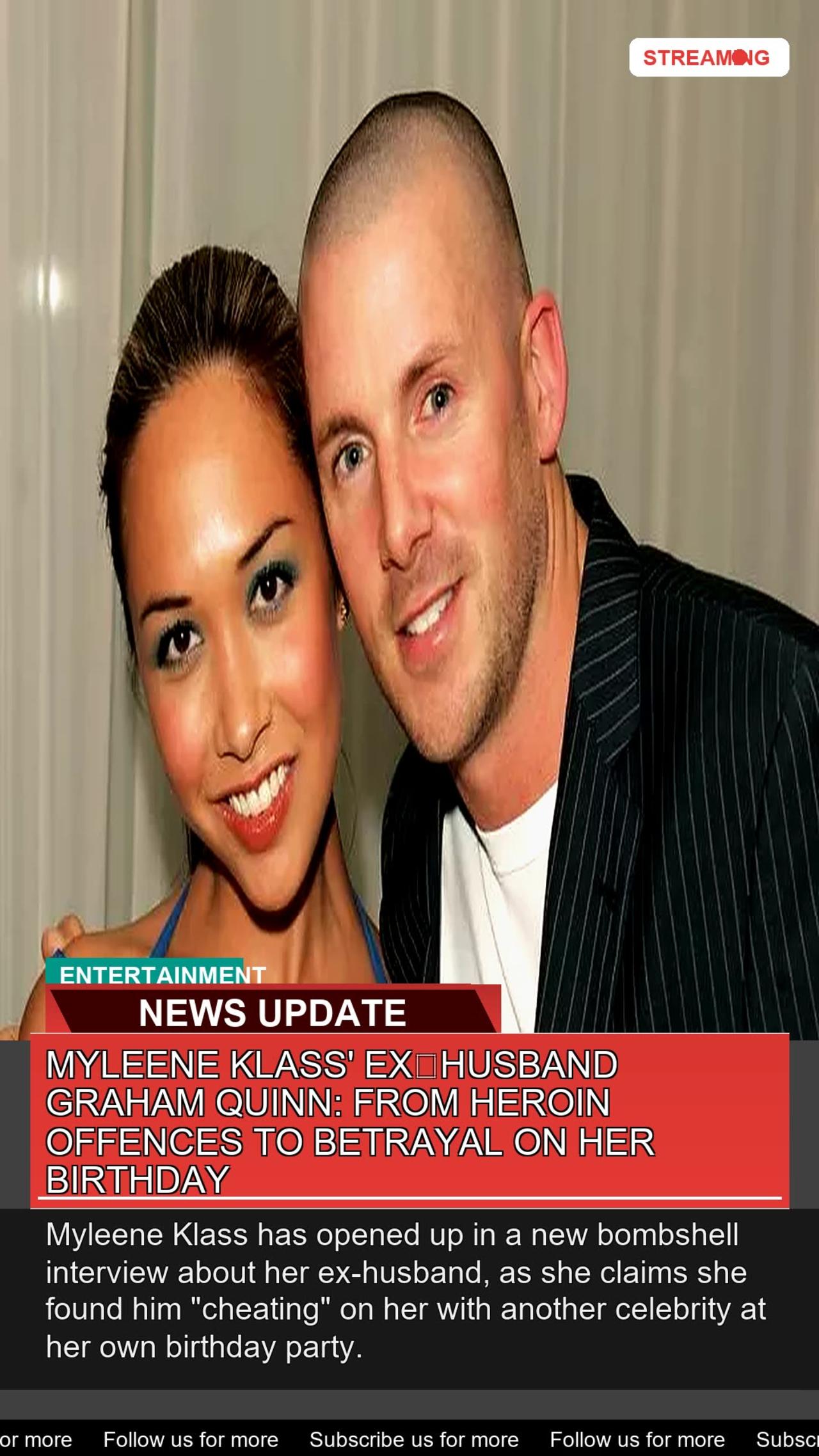 Myleene Klass Exhusband Graham Quinn From Heroi - One News Page VIDEO