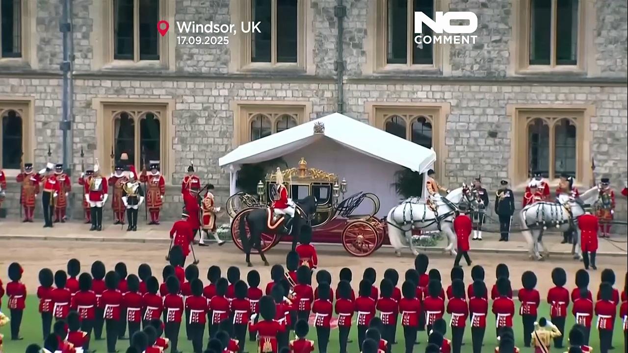 Trump welcomed to Windsor Castle with full royal - One News Page VIDEO