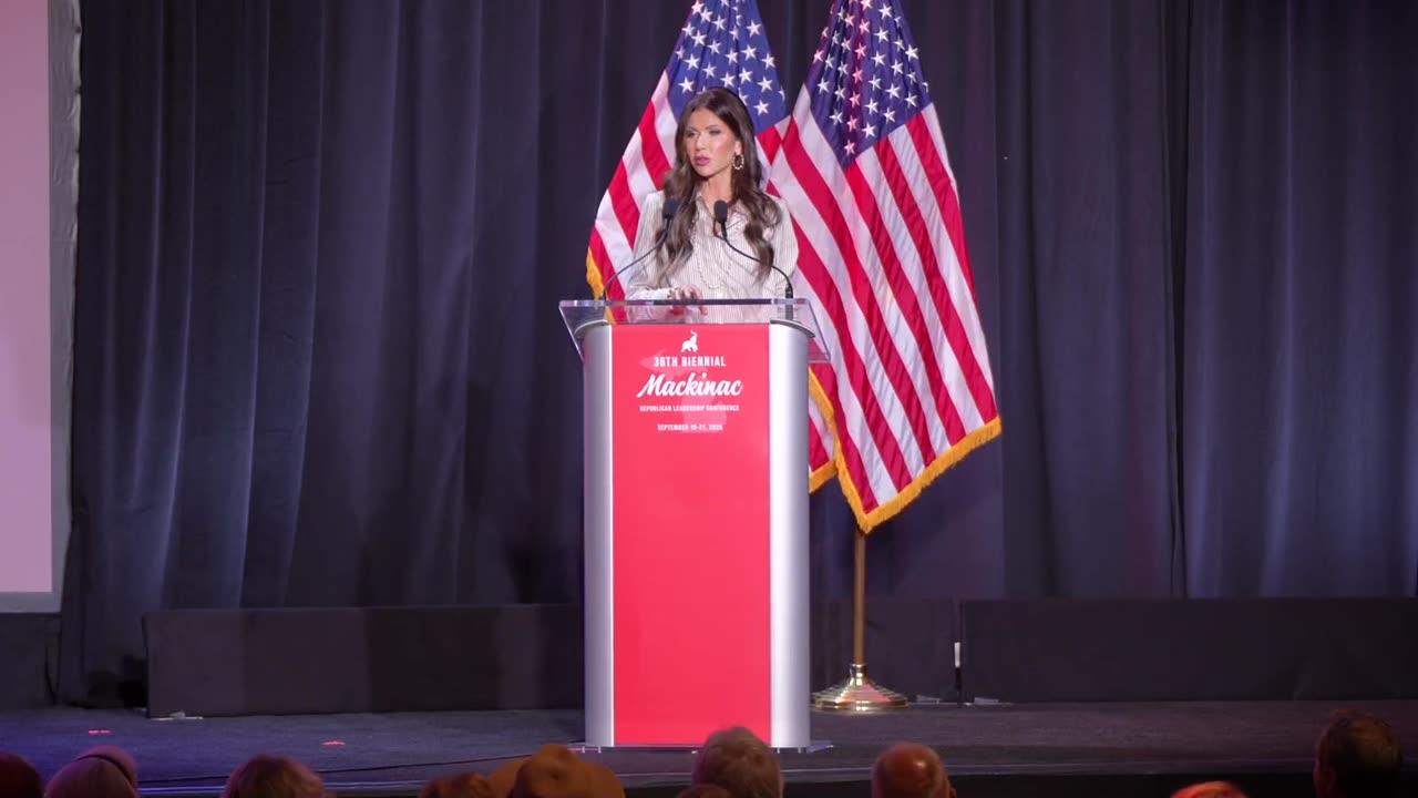 Sec. Kristi Noem at Mackinac Republican - One News Page VIDEO