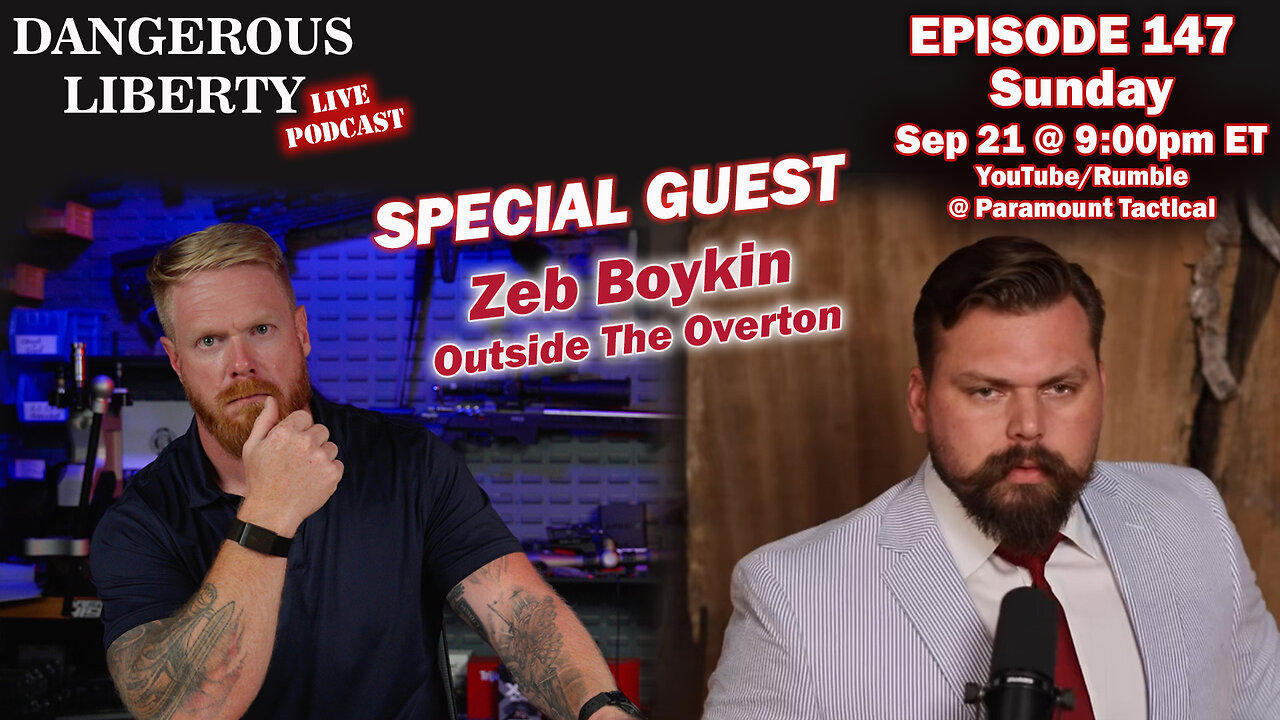 Dangerous Liberty Ep147 - Special Guest Zeb - One News Page VIDEO