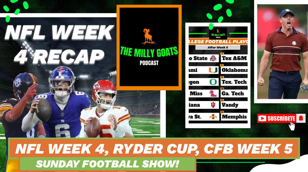 NFL Week 4 Round-up, CFB Week 5 Recap, & - One News Page VIDEO