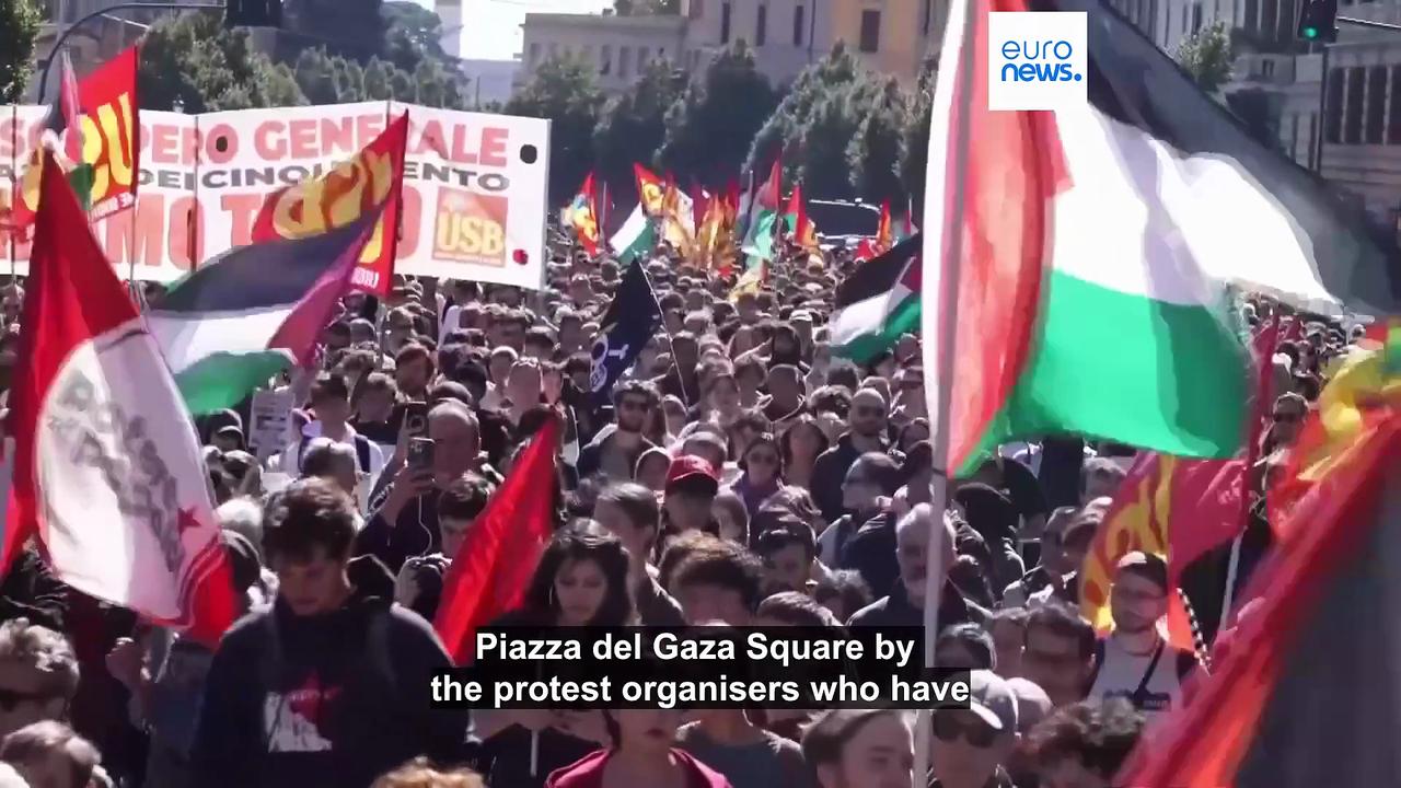 Italy paralysed by nationwide strike in - One News Page VIDEO