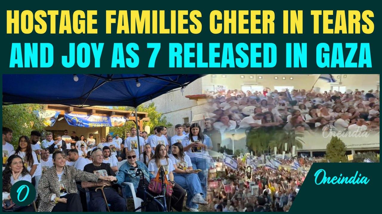 7 Israeli Hostages Freed in Gaza: Families - One News Page VIDEO