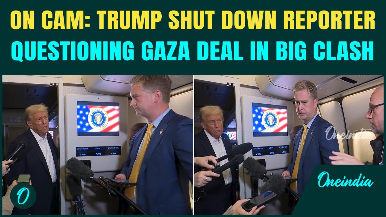 Trump BLASTS Journalist During In-flight CLASH - One News Page VIDEO
