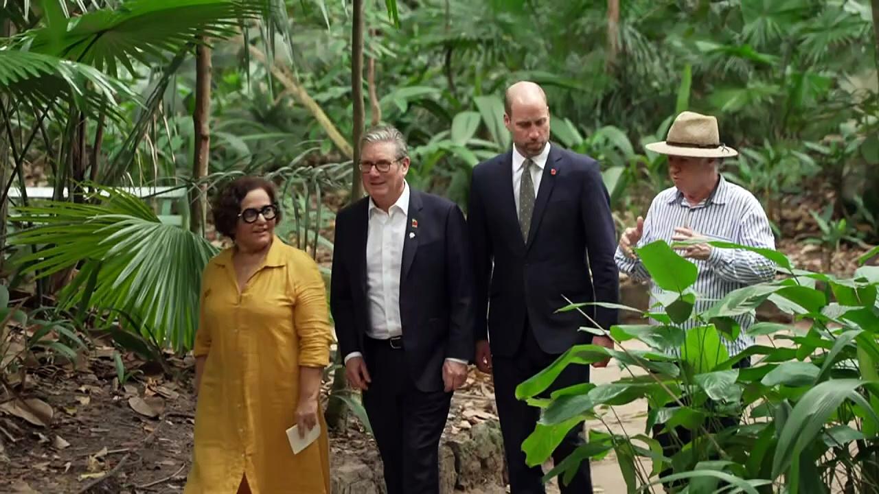Prince William and Starmer visit rainforest - One News Page VIDEO