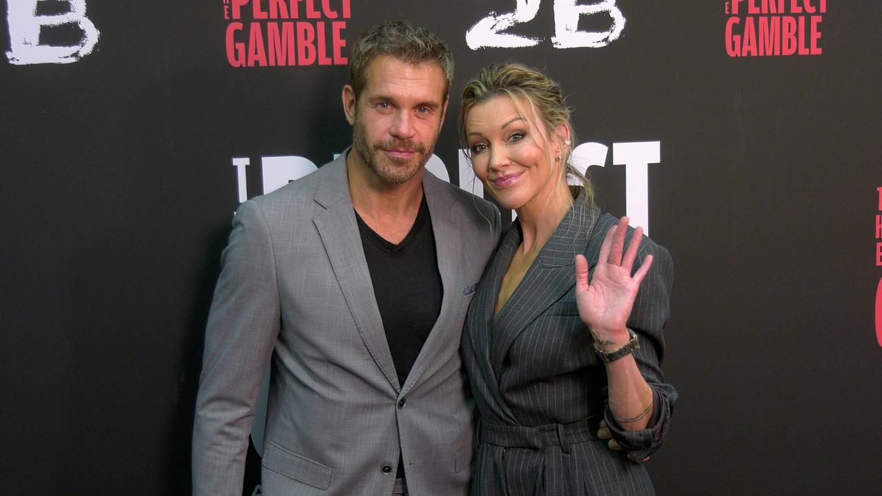 Stephen Huszar and Katie Cassidy attend the red - One News Page VIDEO