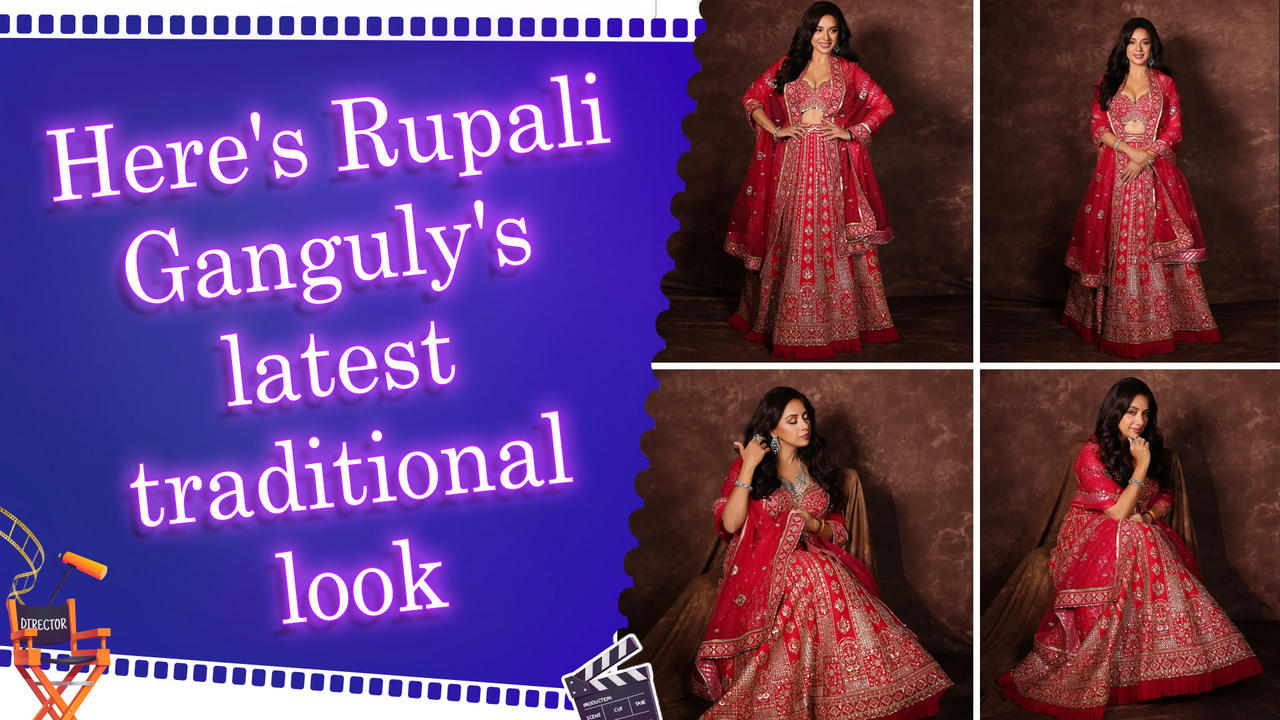 Rupali Ganguly stuns in traditional outfit as - One News Page VIDEO