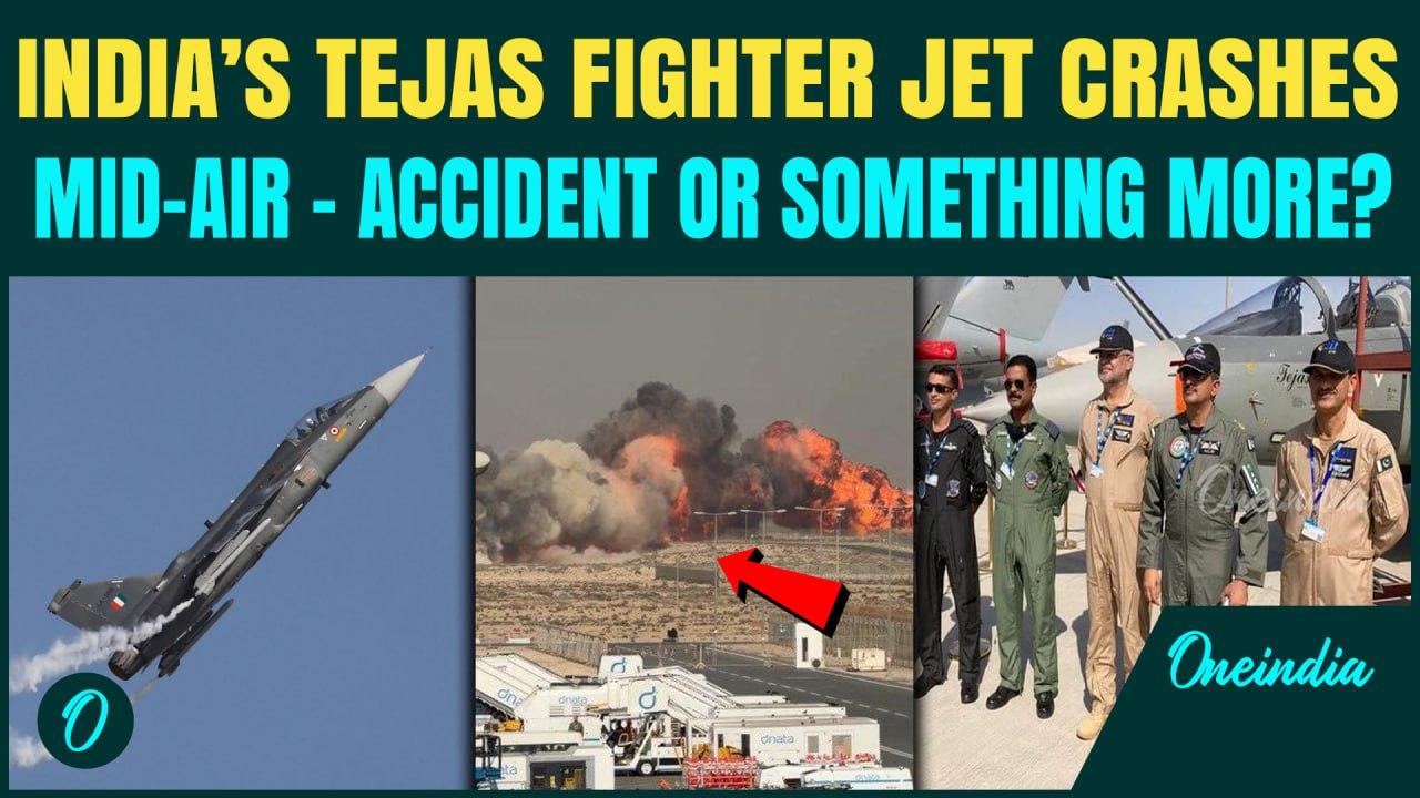 Tejas Fighter Jet CRASH in Dubai a Pak Sabotage? - One News Page VIDEO