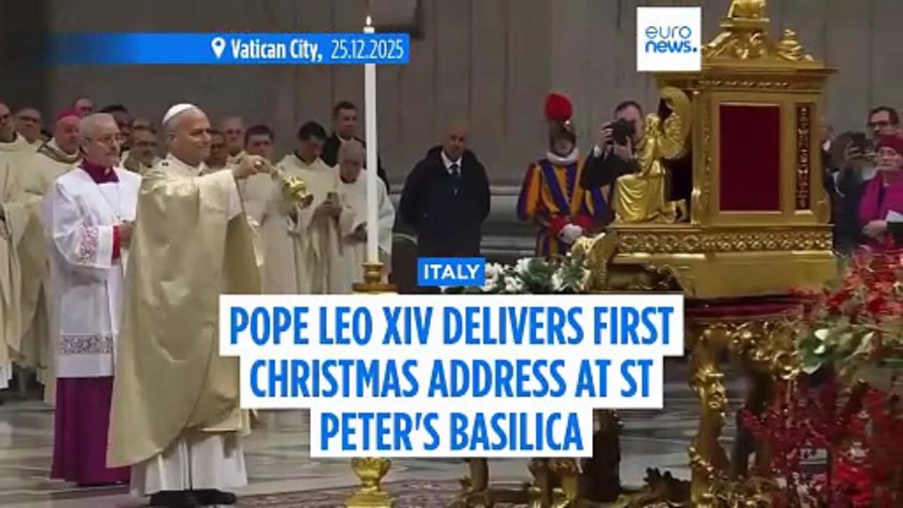 Pope Leo XIV urges compassion in first Christmas - One News Page VIDEO