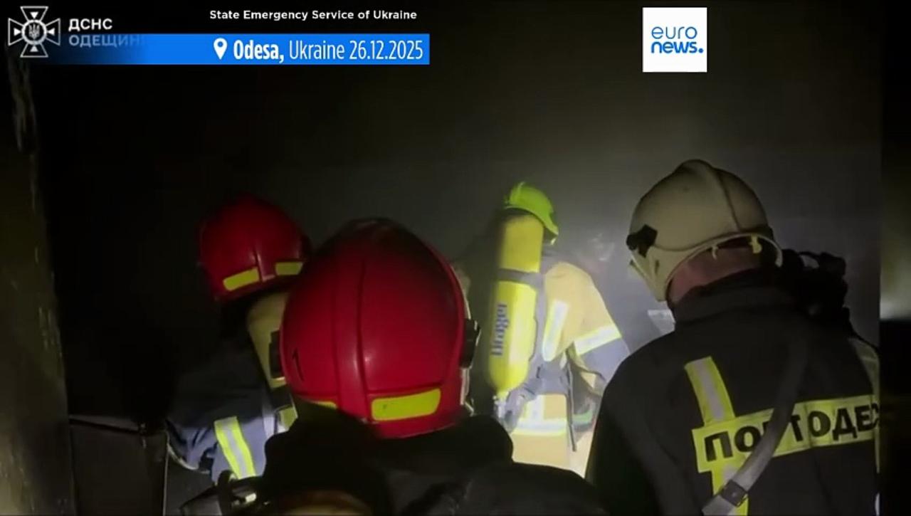 Russian drone strike hits Odesa port and energy - One News Page VIDEO