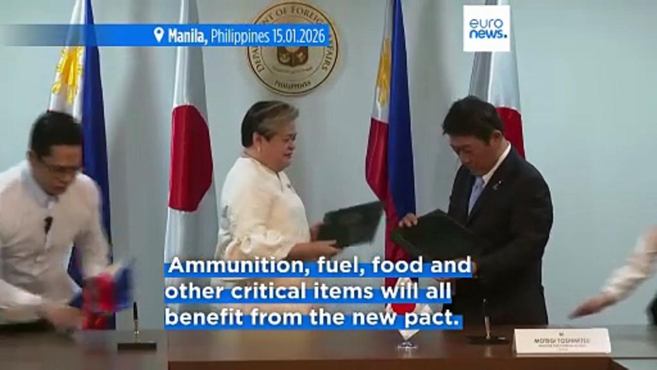 Japan and the Philippines sign defence pact to - One News Page VIDEO