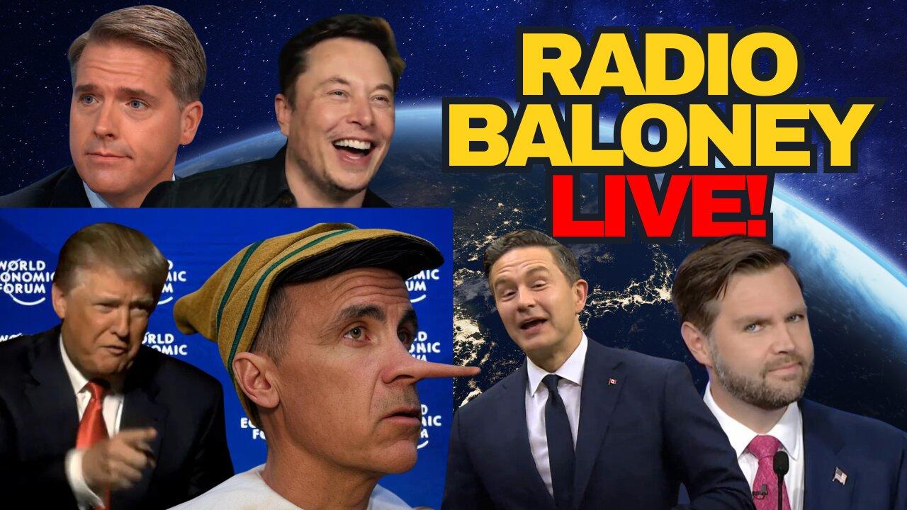 Radio Baloney Live! Carney WEF Gibberish, - One News Page VIDEO
